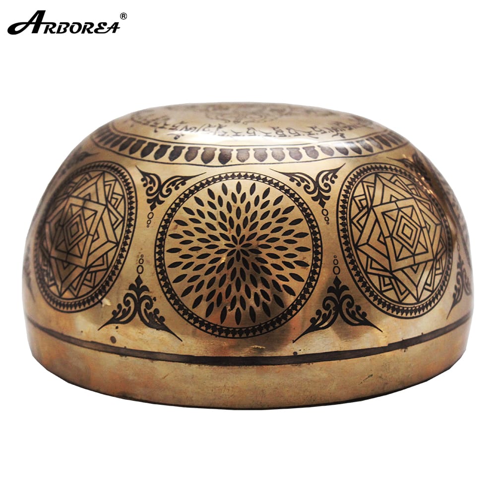 Green Tara Tibetan singing bowl - Arborea Cymbals and Gongs